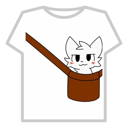 White kemono cat in a bag! - Roblox